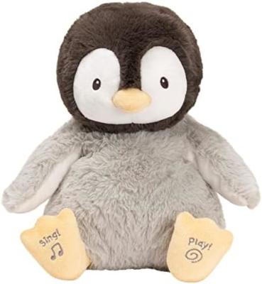 China GUND Baby Animated Flappy The Elephant Plush Singing Stuffed Animal Toy Gray 12 Inch for sale