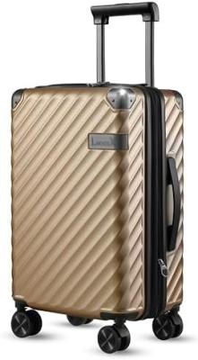 China Carry On Luggage 22x14x9 Airline Approved 35L Polycarbonate Expandable Hard Shell Suitcase Spinner Wheels for sale