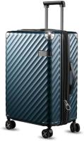 China 20 Inch Polycarbonate Expandable Hard Shell Carry On Luggage 35L Airline Approved Spinner Suitcase for sale