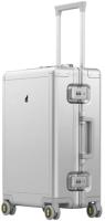 China 20 Inch Aluminum Magnesium Alloy Hardside Luggage Zipperless Suitcase with TSA Lock 36L Spinner Wheels for sale