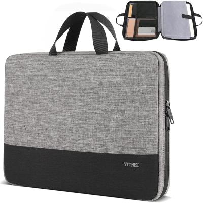 China 15.6 Inch Water Resistant Laptop Sleeve Case TSA Friendly Nylon Padded Carrying Bag for sale