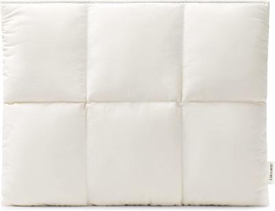 China Puffy Quilted Laptop Sleeve 13 14 Inch Down Handbag for Women MacBook Air Pro for sale