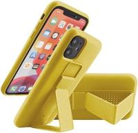 China Silicone Kickstand Case for iPhone 11 6.1 inch Vertical Horizontal Stand Hand Strap Metal Kickstand for sale