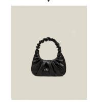China PETITE SIMONE Ruched Shoulder Handbag for Women PU Leather Mini Clutch Hobo Bag 90s Chic Trendy Purse for sale