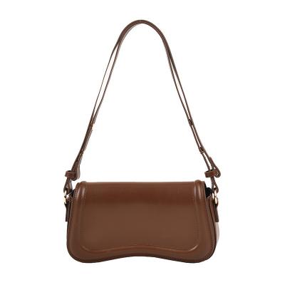 China Women Waterproof Leather Crossbody Bag Small Shoulder Purse 10.3 inch Trendy Handbag for sale