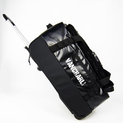 China Waterproof Trolly Duffel Bag 50L Custom Logo OEM ODM Durable Travel Gear for sale