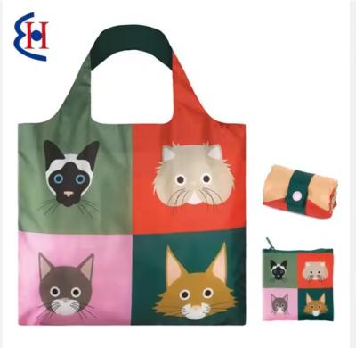 China Wholesale RPET Recycled Polyester Durable Large Shopping Reusable Grocery Tote Bags 50x69cm for sale