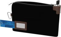 China Waterproof Cash Bag with Lock 11.7x8.3 Inch Notary Pouch 2 Keys Nylon Deposit Wallet for sale
