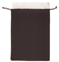 China Large Brown Velvet Cremains Urn Bag for Human Ashes 10x12 Inch 230 Cubic Inch Capacity for sale
