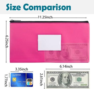 China Heavy Duty Zipper Bank Bags 6 Mil Waterproof Secure Seal Clear Plastic Pouch for Cash Documents for sale
