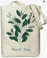 China Women's Canvas Tote Bag 12 oz Heavy Duty with Zipper Inner Pocket 17.9x13.9 cm for sale
