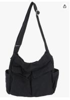 China Canvas Messenger Bag Large 15L Crossbody Shoulder Bag for Travel Men Women for sale