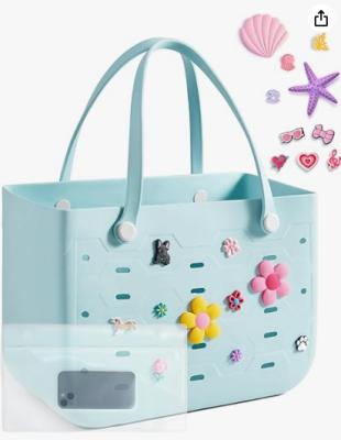 China BAGSMART Waterproof Beach Tote Bag for Women, 25L Sandproof EVA Rubber Tote, Summer Vacation Essentials for sale