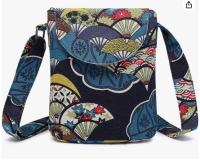 China Women's Retro Canvas Shoulder Bag 7x9x4 Inch Hippie Boho Crossbody Handbag for sale