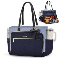 China Insulated Lunch Tote Bag for Women, 15.6 Inch Laptop Compartment, Large Capacity Work Tote with Cup Holder, Water Resistant Leakproof for sale