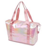 China Compact Travel Bag 30L Expandable Yoga Duffel with Wet/Dry Compartments Handheld Pearlescent Yellow for sale