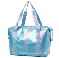 China Compact Travel Bag 30L Expandable Yoga Duffel with Wet/Dry Compartments Handheld Pearlescent Yellow for sale