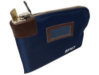 China Waterproof Canvas Cash Bag with Lock 11x8.6 Inches Money Deposit Pouch for sale