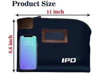China Waterproof Canvas Cash Bag with Lock 11x8.6 Inches Money Deposit Pouch for sale