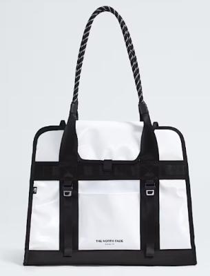 China Base Camp Tote Bag 16 Laptop Durable Recycled Fabric Climbing Rope Handles Adjustable Front Straps for sale