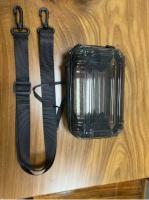 China Mini transparent travel makeup bag, 7-inch single-shoulder bag, travel crossbody bag, PC hard shell storage bag, aviation small square bag for sale