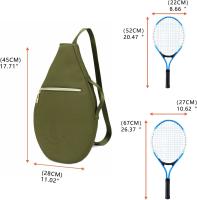 China Neoprene Padded Tennis Racket Bag Protector Cover Case with Pocket | Soft Sleeve Design, 2 Compartments, Fits Tennis, Squash, Badminton Rackets, Single-shoulder or Crossbody Carrying for sale