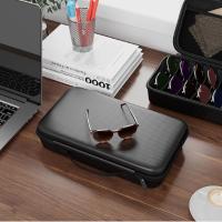 China Travel Sunglasses Organizer​,​ Hard Shell​ Sunglass Case Adjustable Slots for Multiple ​Sunglass Eyeglass Case for sale