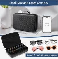 China Travel Sunglasses Organizer​,​ Hard Shell​ Sunglass Case Adjustable Slots for Multiple ​Sunglass Eyeglass Case for sale