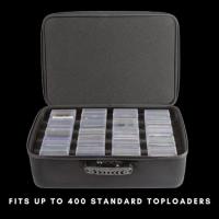 China Card Titan Toploader and One Touch Trading Card Storage Box with Zipper Lock - Sports Card Deck Box Fits Up to 400 Sleeved Collectible Sports Cards or up to 80 Magnetic Cases for sale
