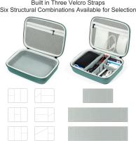 China EVA Electronic Accessories Storage Case Large Shockproof Waterproof Storage Bag for Electronics Organizer Portable Cable Storage Bag for Travel or Work for sale