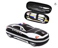 China Large Capacity  Pencil Case Storage Cool Pencil Box Car Pencil Pouch Stationery box Black Waterproof and Shock proof Made of EVA Material for sale