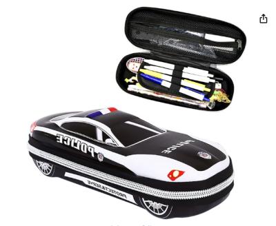 China Large Capacity  Pencil Case Storage Cool Pencil Box Car Pencil Pouch Stationery box Black Waterproof and Shock proof Made of EVA Material for sale
