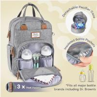 China Baby Diaper Bag Backpack with Changing Pad, Waterproof | Baby Shower Gifts, Travel Baby Bags for Mom Dad Girl Boy, Insulated Bottle Holders, Pacifier Case, Large Capacity for sale