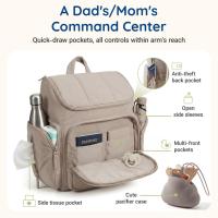 China mommore Diaper Bag Backpack, Baby Bag, Diaper Backpack for Mom Dads, Coffee | Waterproof Changing Pad, Stroller Straps for Toddler, Insulated Pockets, Pacifier Case, Baby Essential for sale