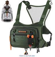 China Water-Resistant Fishing Chest Pack; Fishing Bag for Men | EVA Zip-Down Workstation, MOLLE Storage, Adjustable Chest Straps and Versatile Multifunctional Storage System for sale