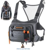 China Water-Resistant Fishing Chest Pack; Fishing Bag for Men | EVA Zip-Down Workstation, MOLLE Storage, Adjustable Chest Straps and Versatile Multifunctional Storage System for sale