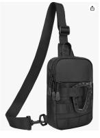 China Small Sling Bag for Men, Tactical Inspired Waterproof Utility EDC Mini Crossbody Chest Bag for Travel Work Sport for sale