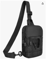 China Small Sling Bag for Men, Tactical Inspired Waterproof Utility EDC Mini Crossbody Chest Bag for Travel Work Sport for sale
