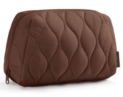 China Makeup Bag, Travel Cosmetic Bag, Puffy Padded Make Up Bag for Women, Makeup Organizer Case, Wide-open Pouch Purse, Travel Essentials, Toiletries Accessories Brushes for sale