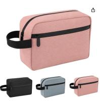China Travel Toiletry Bag for Men Women Hanging Makeup Bag Organizer Pink | Waterproof Toiletry Bag for Toiletries Accessories, Shaving Kit & Cosmetic Hanging Bag Organizer, for Travel, Bathroom, Gift for sale