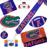 China UF UNIVERSITY OF FLORIDA BEADED FOOTBALL COIN BAG for sale
