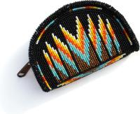 China Lightweight OU Heart Beaded Coin Bag Handmade and Stadium Sized with Secure Side Zip Closure Perfect for Game Day Events for sale