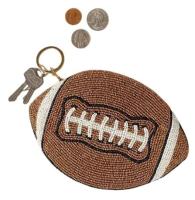 China Beaded Coin Purse Change Zipper Pouch Wallet Softball | Handmade Beadwork, Compact Organizer, Cash Holder, Card Storage, Makeup Pouch, Giftable Accessory, Everyday Carry for sale