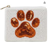 China Beaded Coin Purse Change Zipper Pouch Wallet Softball | Handmade Beadwork, Compact Organizer, Cash Holder, Card Storage, Makeup Pouch, Giftable Accessory, Everyday Carry for sale