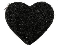 China Handmade Beaded Coin Bag Compact Zipper Pouch Wallet Organizer for Coins Cash Cards and Makeup Essentials for sale