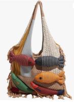 China Bohemian style travel handbag for women large-capacity woven bag vacation beach seaside tote bag crochet purse for sale