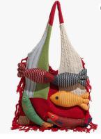 China Bohemian style travel handbag for women large-capacity woven bag vacation beach seaside tote bag crochet purse for sale