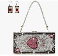 China pearl&she Diamond Women Evening Handbags Purse Minaudiere Clutch Bag,Stack of Cash Dollars Crystal Clutch Purses for sale