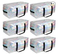 China Extra Heavy Duty Large Moving Bags with Comfortable Handle & Strong Zipper,Storage Totes for Space Saving Moving Storage College Supplies Alternative to Moving Box,Iridescent for sale