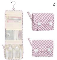 China Small Hanging Toiletry Bag for Women, Floral Hanging Organizer | Portable Travel Bag for Travel-Sized Shower Dopp Kit, Waterproof Toiletries Organizer with 3 Compartments for Outdoor for sale